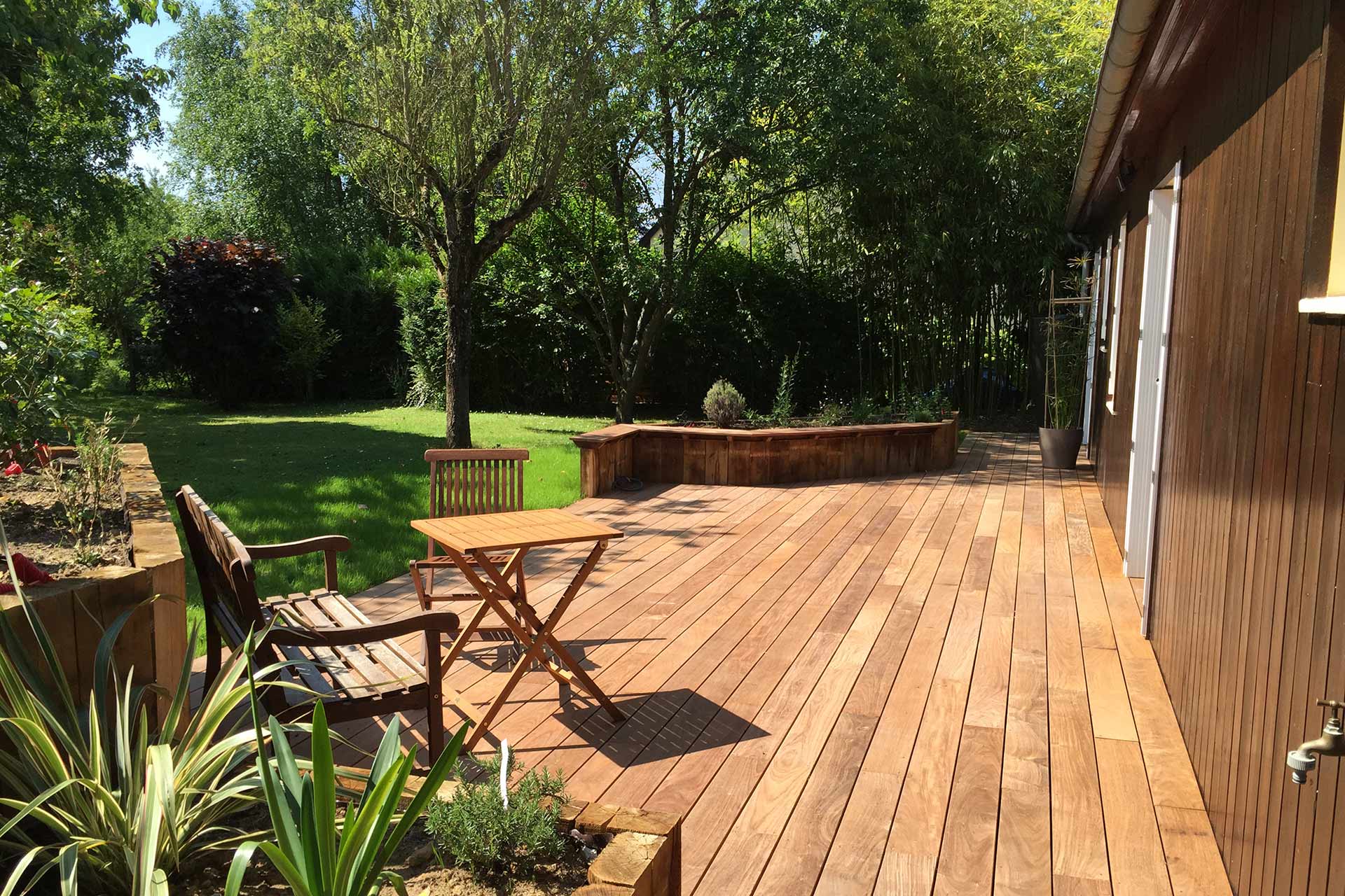 Paysagiste pour Terrasse à Tours: aménagement paysager pour terrasse